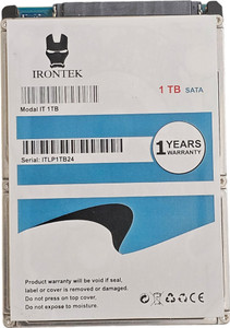 IRONTEK 1TB/5400RPM 1 TB Laptop, Desktop, All in One PC's Internal Hard ...
