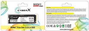 CYBERX NVMe Pcie Gen 3.0 x 4 SSD 512 GB All in One PC's, Desktop ...