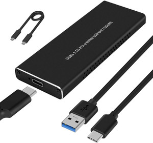 VOOCME USB Type C Cable 0 m NVMe M.2 SSD Enclosure, M.2 USB C to NVMe ...