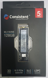 Consistent 128 GB M.2 NVME SSD, SATA III, 6GB/S, 3D NAND FLASH 128 GB ...