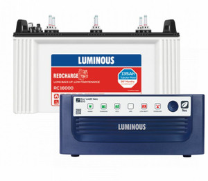 LUMINOUS Eco Watt Neo 800 VA with RC16000 Tubular Inverter Battery ...