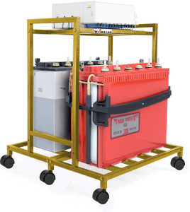 Winstar 2-Tier Double Battery Stand with Wheels | Gold Color UPS ...