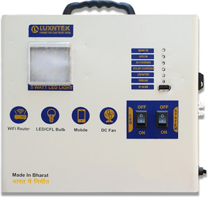 Luxntek Solar CFL UPS-55 Watt | Inbuilt Lithium Battery | 5 Years ...
