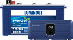 LUMINOUS 500 VA with 36 Months Warranty Pure Sine Wave Inverter Price ...