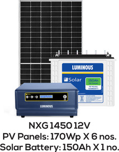 LUMINOUS 500 VA with 72 Months Warranty Solar Compatible Pure Sine Wave ...