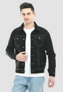 MONTREZ Full Sleeve Washed Men Denim Jacket - Buy MONTREZ Full Sleeve ...