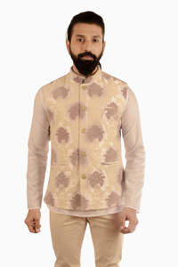 karnam Sleeveless Floral Print Men Jacket - Buy karnam Sleeveless ...