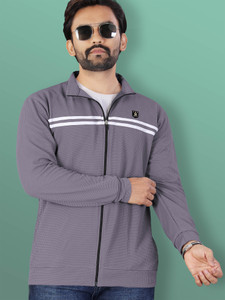 VeBNoR Full Sleeve Striped Men Jacket - Buy VeBNoR Full Sleeve Striped ...