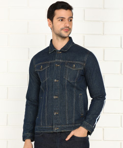 PROVOGUE Full Sleeve Solid Men Denim Jacket - Buy PROVOGUE Full Sleeve ...