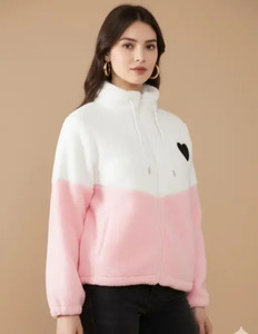 HR FASHION Full Sleeve Colorblock Women Jacket - Buy HR FASHION Full ...