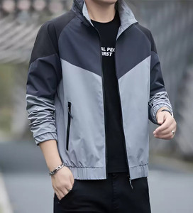 ABBL Full Sleeve Colorblock Men Jacket - Buy ABBL Full Sleeve ...