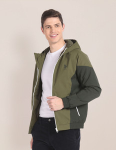 U.S. POLO ASSN. Full Sleeve Colorblock Men Jacket - Buy U.S. POLO ASSN ...