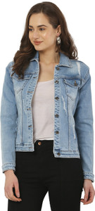 Zeston Full Sleeve Washed Women Denim Jacket - Buy Zeston Full Sleeve ...