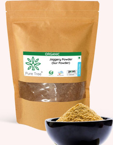 Pure Tree Certified Organic Jaggery Powder | Gur Powder | Desi Gud ...
