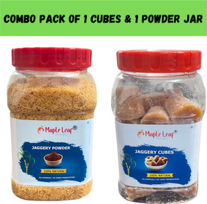 Maple Leaf Project Jaggery Cubes (400gms) & Jaggery Powder (500gms ...