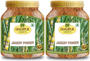 DHAMPUR GREEN Jaggery Powder | Certified Gur Shakkar | Healthy Sugar ...