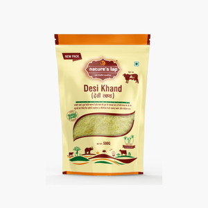 NATURE'S LAP Natural Desi Khand | No Added Sugar Powder Jaggery Price ...
