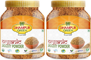 Dhampur Green Organic Jaggery Powder Organic Desi Gur ki Shakkar Jar ...
