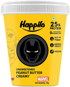 Happilo Iron Man Marvel Edition Unsweetened Peanut Butter Creamy High ...