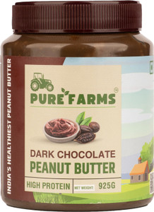 PURE FARMS Chocolate Peanut Butter, Crunchy Delight with Rich, Pure ...