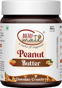 Bread's Mate Natural Peanut Butter Chocolate Crunchy, High in Protein ...