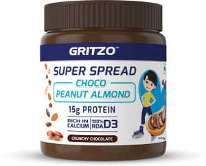 Gritzo Super Spread Choco Peanut Almond, Crunchy Chocolate, 15 g ...