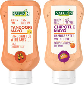 Naturin Combo Pack of 2- Tandoori Mayo, Mayonese 290g and Chipotle Mayo ...