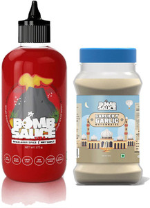 bomb sauce Himalayan Spice Extra Hot Sauce & Garlicky Garlic Mayo ...