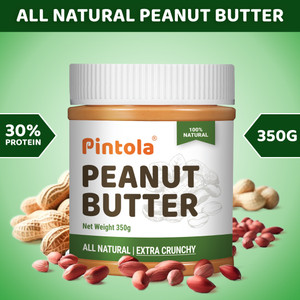 Pintola All Natural Peanut Butter (EXTRA Crunchy) (Unsweetened, Non-GMO ...
