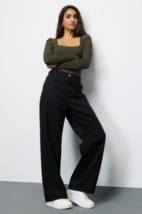 METRONAUT Flared Women Black Jeans - Buy METRONAUT Flared Women Black ...