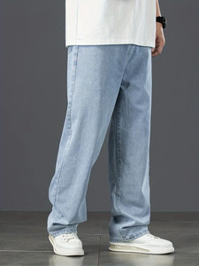 DENIM LOOK Loose Fit Men Light Blue Jeans - Buy DENIM LOOK Loose Fit ...
