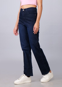 Tipsy Straight Fit Women Dark Blue Jeans - Buy Tipsy Straight Fit Women ...