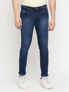 CEFALU Slim Men Dark Blue Jeans - Buy CEFALU Slim Men Dark Blue Jeans ...