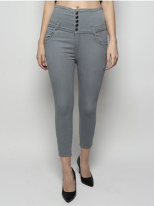 TRANDYLOOKS Slim Women Grey Jeans - Buy TRANDYLOOKS Slim Women Grey ...
