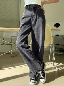 blue poison Straight Fit Women Grey Jeans - Buy blue poison Straight ...