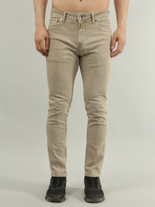 Tim Paris Tapered Fit Men Beige Jeans - Buy Tim Paris Tapered Fit Men ...