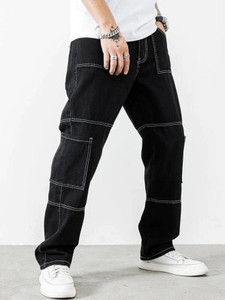JAAR FASHION Loose Fit Men Black Jeans - Buy JAAR FASHION Loose Fit Men ...