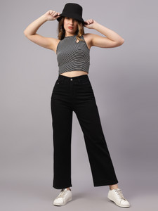 METRONAUT Flared Women Black Jeans - Buy METRONAUT Flared Women Black ...