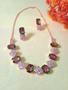 KARUSH Brass Multicolor Jewellery Set Price in India - Buy KARUSH Brass ...