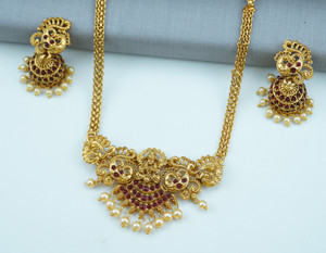 BHARGAV ART Alloy Gold Jewellery Set Price in India - Buy BHARGAV ART ...