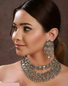 Samridhi DC Alloy Silver Jewellery Set Price in India - Buy Samridhi DC ...