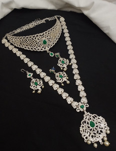 rk gold covering Alloy Silver Jewellery Set Price in India - Buy rk ...