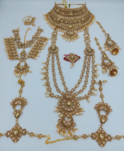 kuber immitation Alloy Gold-plated Gold Jewellery Set Price in India ...