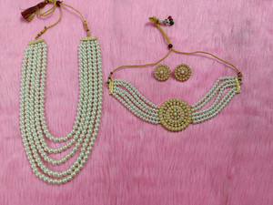 MS JEWEL Alloy Gold-plated White Jewellery Set Price in India - Buy MS ...