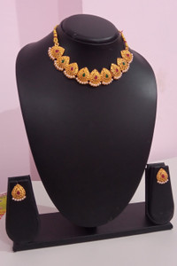 Aaruhi Creation Alloy Gold Jewellery Set Price in India - Buy Aaruhi ...