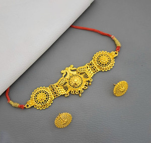 Web Mall Alloy Gold-plated Gold Jewellery Set Price in India - Buy Web ...