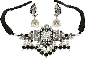 EIT Collection Oxidised Silver Silver Black Jewellery Set Price in ...