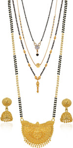 ANSHRA JEWEL Brass Brass Gold Jewellery Set Price in India - Buy ANSHRA ...