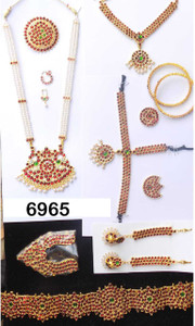 rk gold covering Alloy Titanium Multicolor Jewellery Set Price in India ...