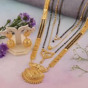 Rangholiya Fab Brass Gold-plated Gold Jewellery Set Price in India ...